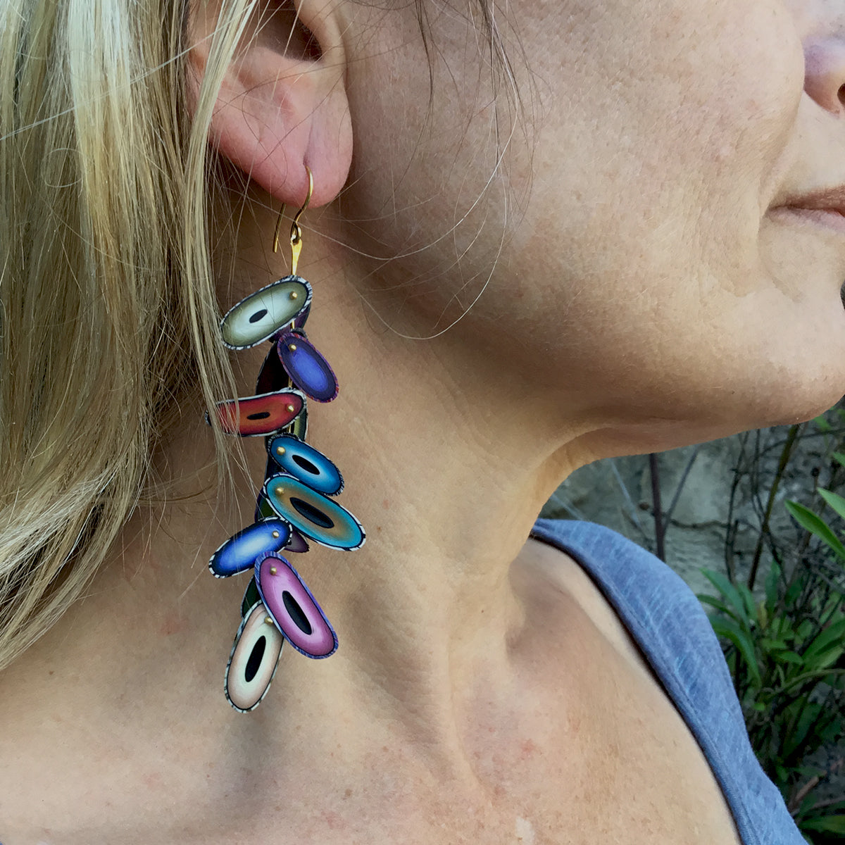 Chip Earrings #9 – FordForlano Art Jewelry